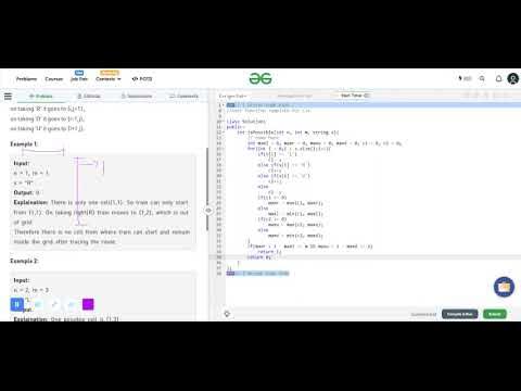 Trace Path || Geeksforgeeks || GFG POTD - YouTube