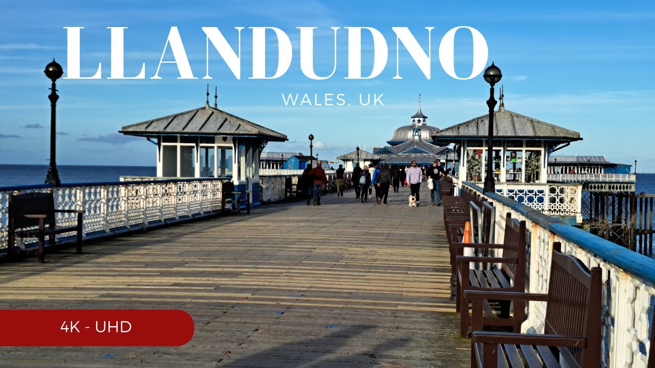 Llandudno, Wales, UK - Origin of "Alice in Wonderland" (4K-UHD) - YouTube