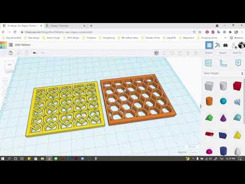 Pattern with Tinkercad 3D - YouTube