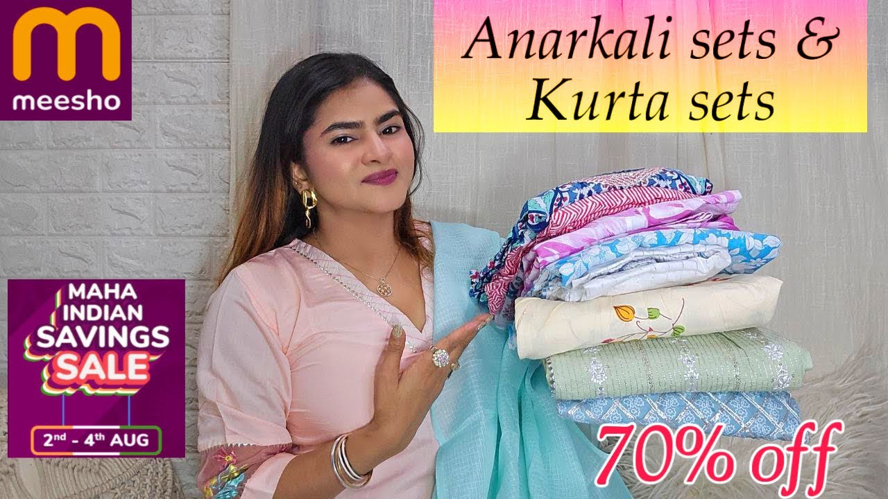 MEESHO Anarkali sets & Kurta set Haul | Latest Kurta sets | MEESHO ...