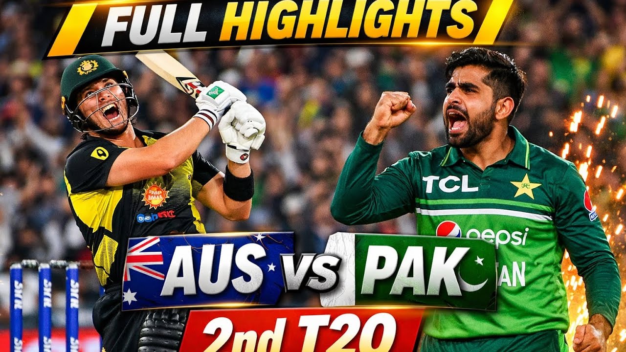 AUS vs PAK 2nd T20 FULL HIGHLIGHTS | Australia vs Pakistan T20 Match ...