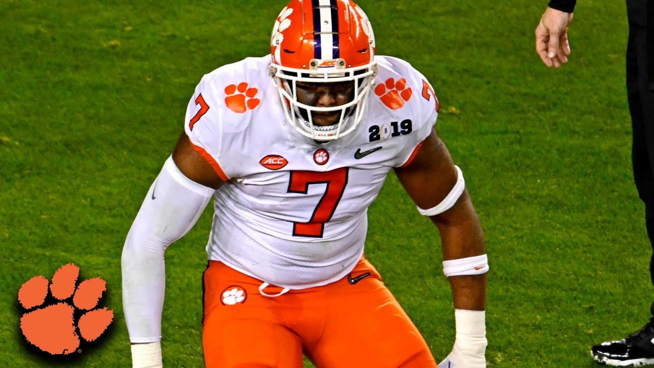 Clemson DE Austin Bryant Top Plays 2018 - YouTube