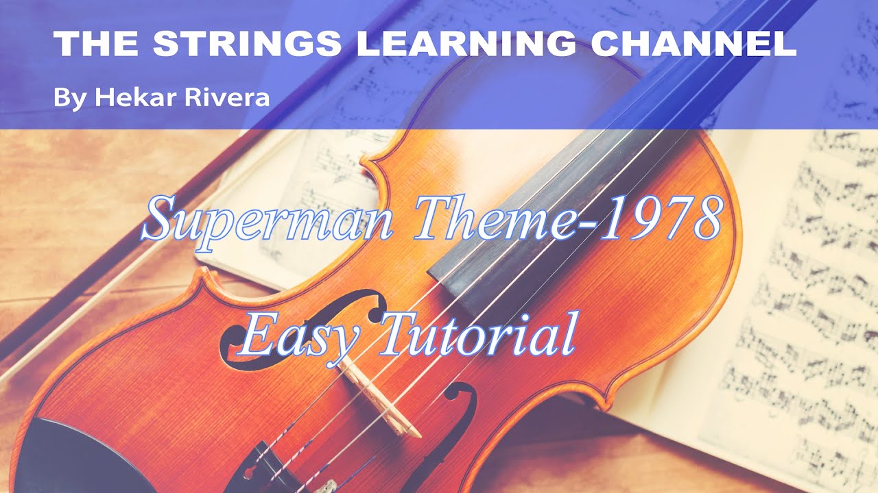 Superman Theme 1978 Easy Tutorial - YouTube