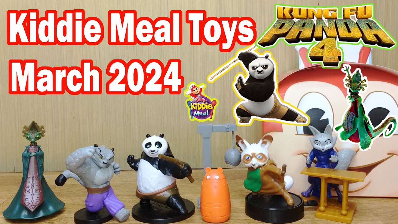 Jollibee March 2024 Kiddie Meal Kung Fu Panda 4 Unboxing - YouTube