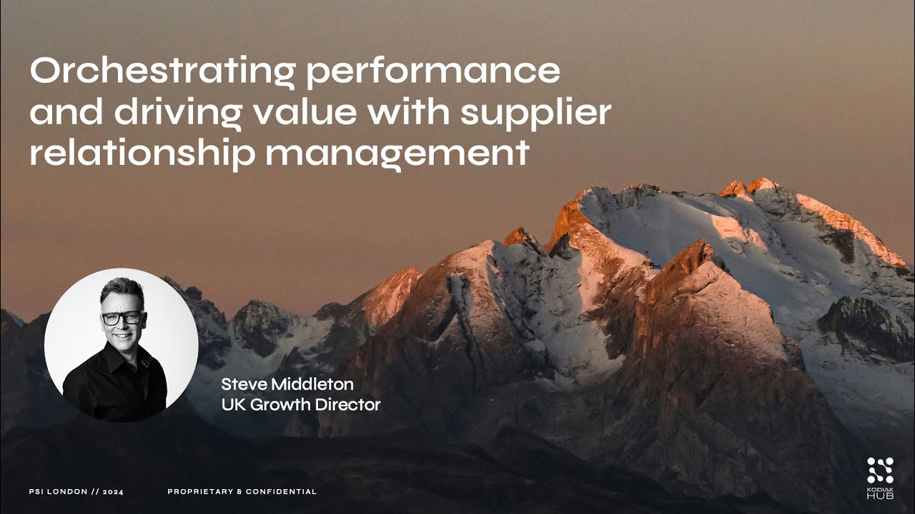 Orchestrating Performance & Driving Value with SRM – PSI 2024 seminar ...
