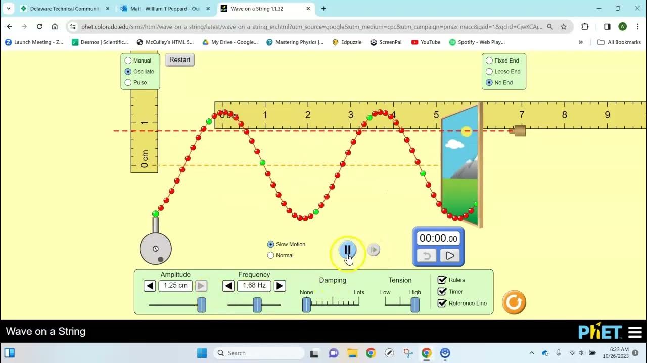 Waves on a string instructions - YouTube