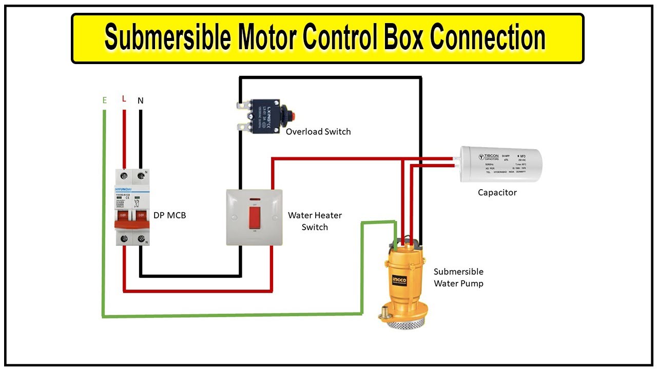 Submersible motor control box connection | Submersible - YouTube