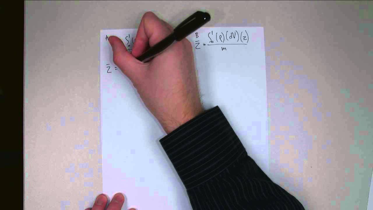 Center of Mass via Integration - Adaptive Map Worked Example 1 - YouTube