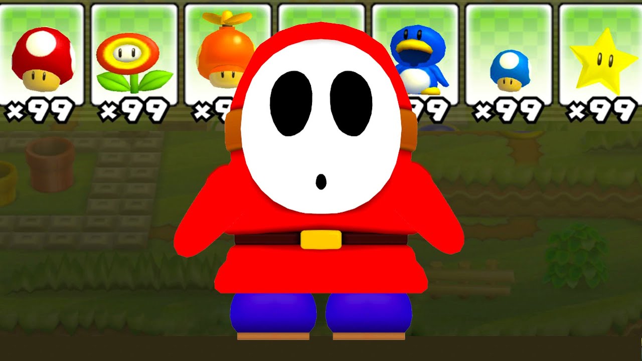 New Playable Shy Guy in New Super Mario Bros. Wii - YouTube