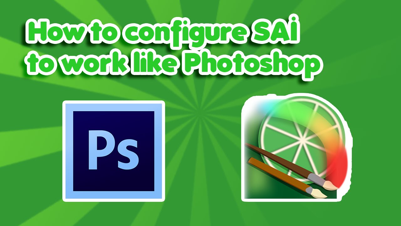 How to configure SAI to work like Photoshop - YouTube
