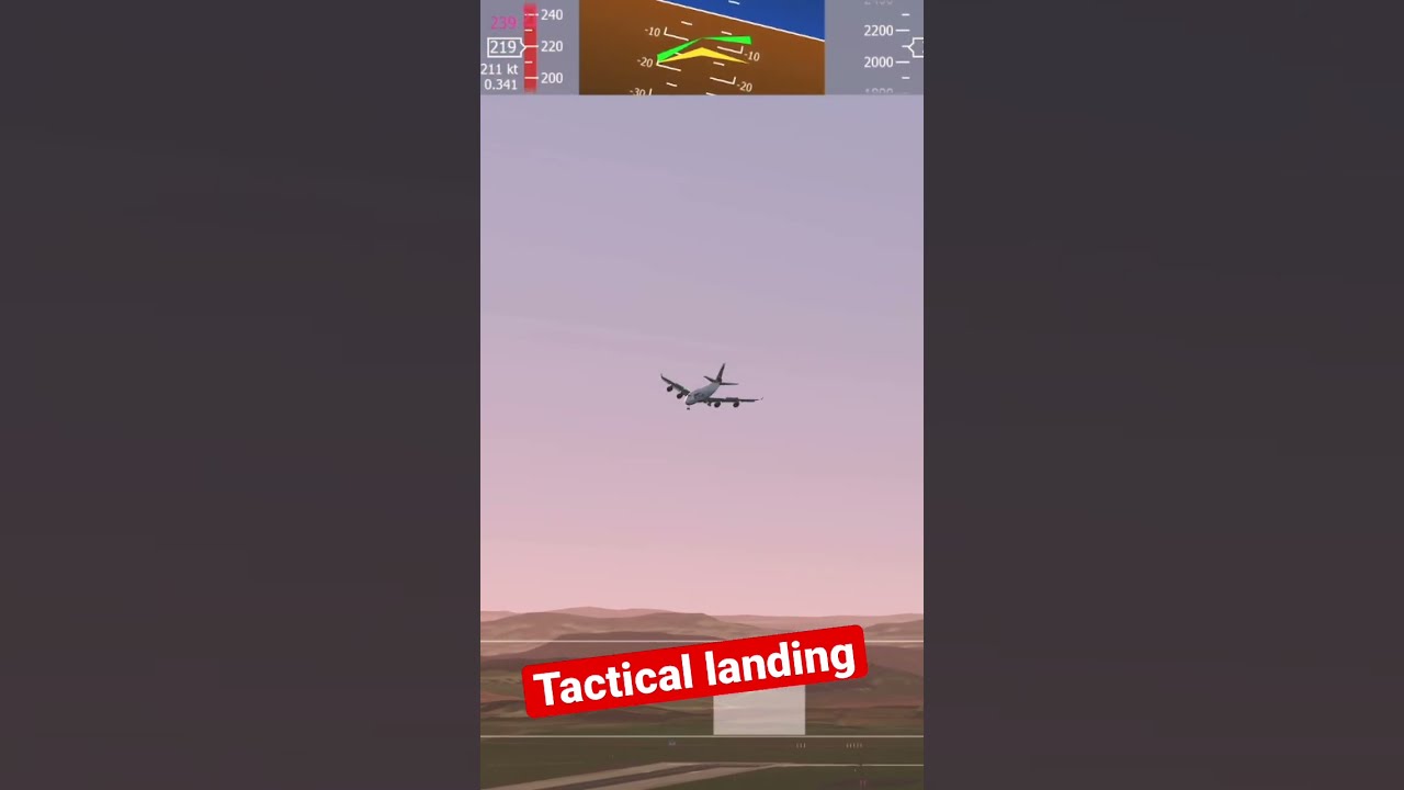 Steep approach British Airways Boeing 747 played on iPhone Flight ...