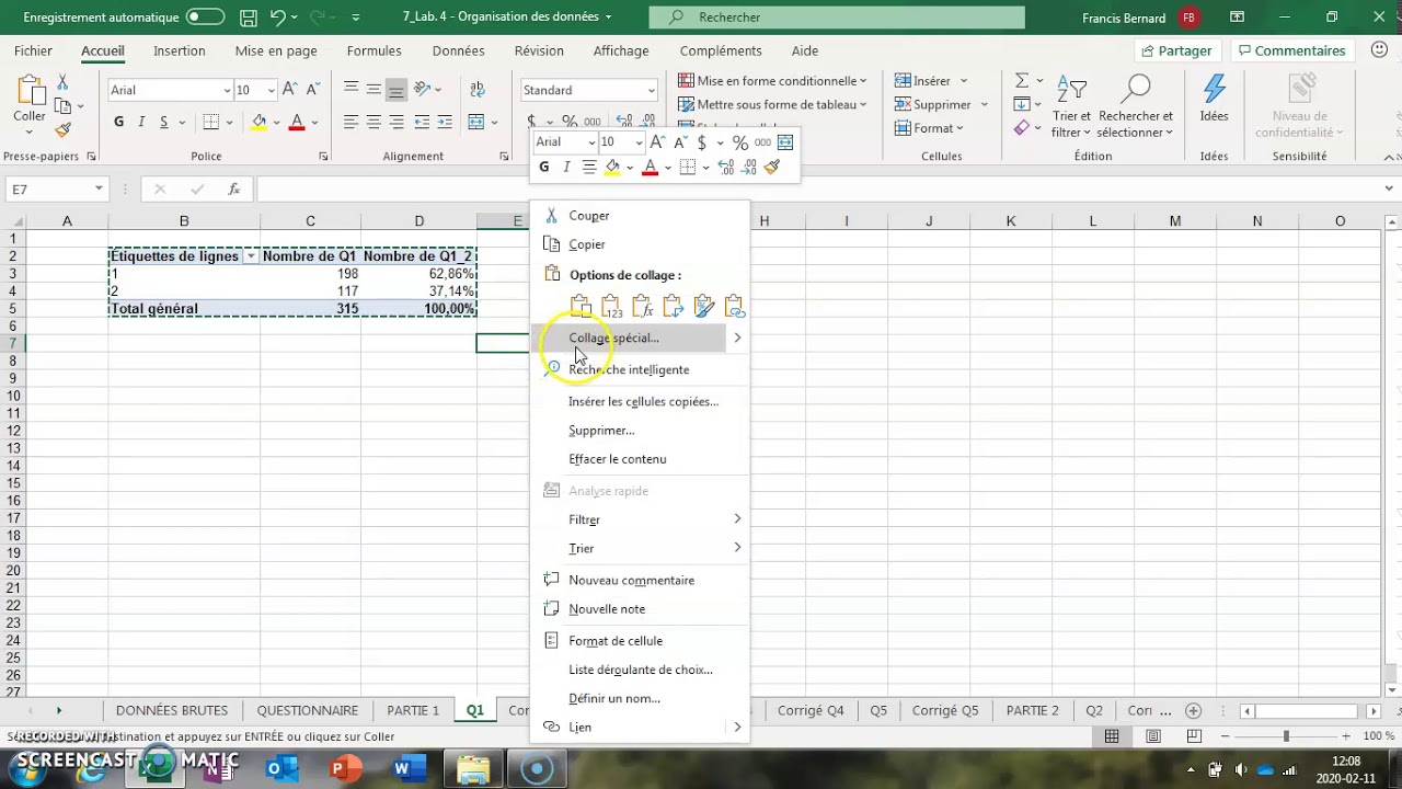 Créer un tableau de distribution sur Excel - YouTube