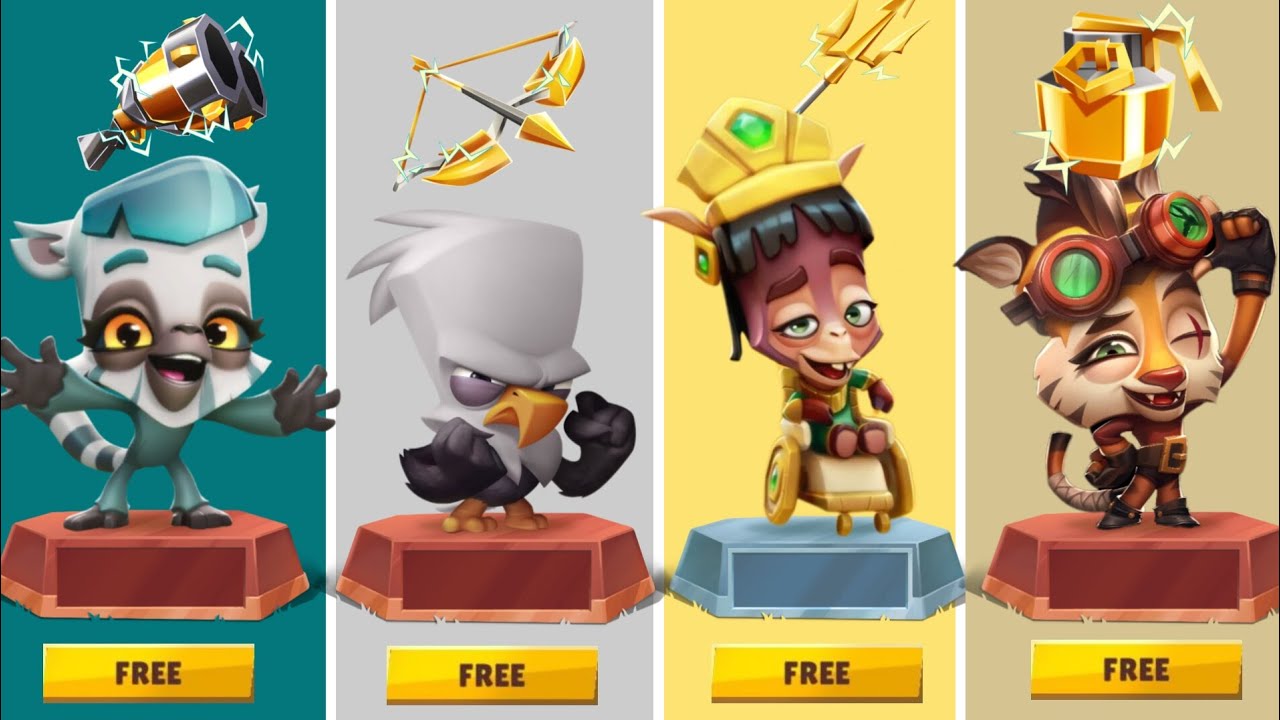 zooba gameplay joy, steve, paco, jade and rewards collect and creates ...