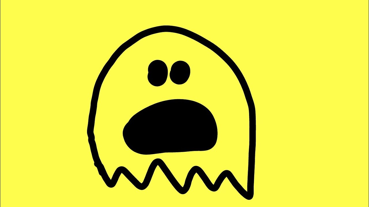 How To Draw A Ghost - YouTube