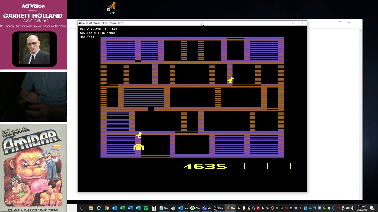 Amidar - Atari 2600 EMU - Game 1 B/B - 98,321 *WORLD RECORD* - YouTube
