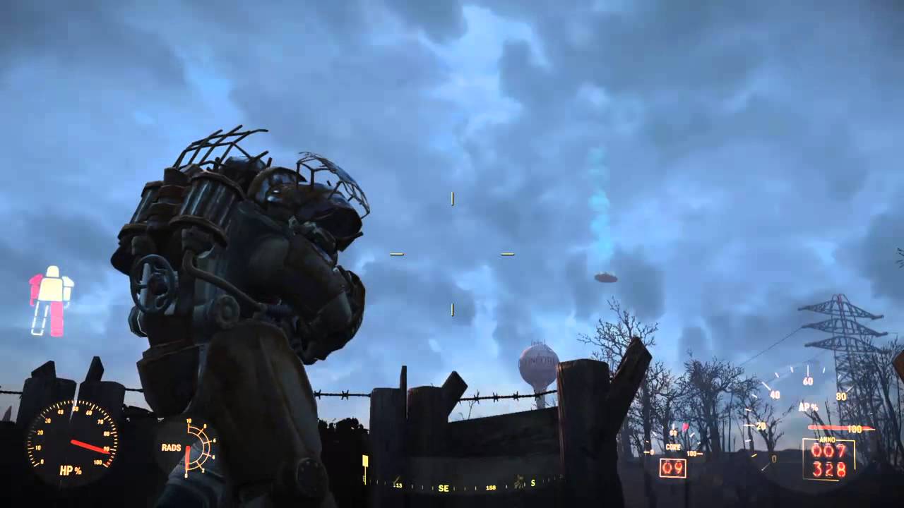 Fallout 4 Alien ship crashing - YouTube