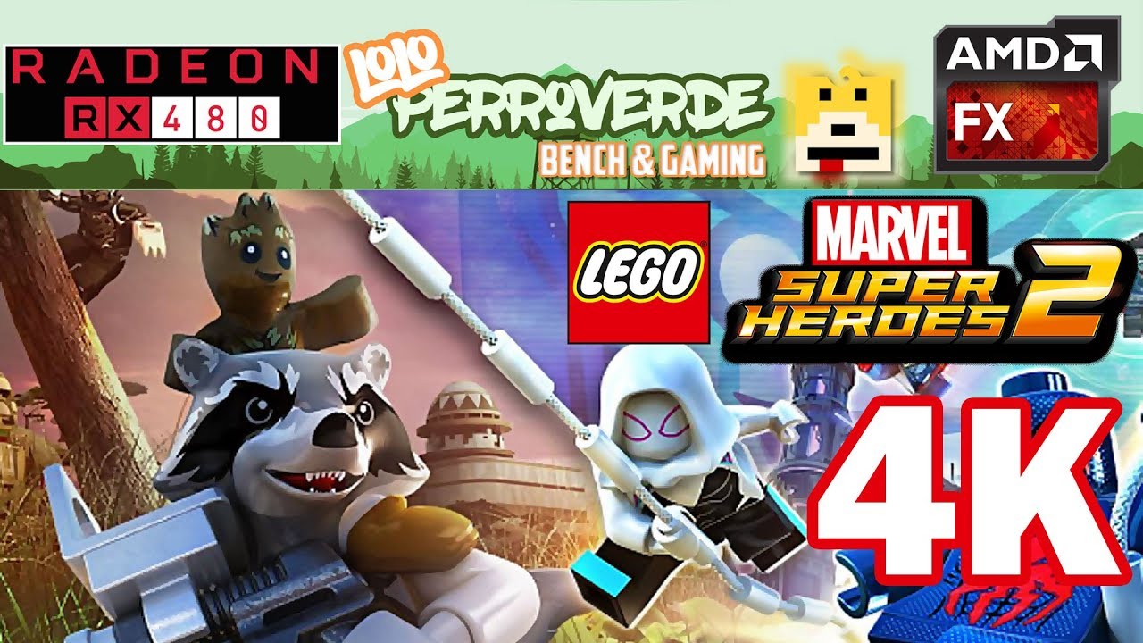 LEGO Marvel Super Heroes 2 - 4k Gaming: RX 480 + FX-8300 - YouTube