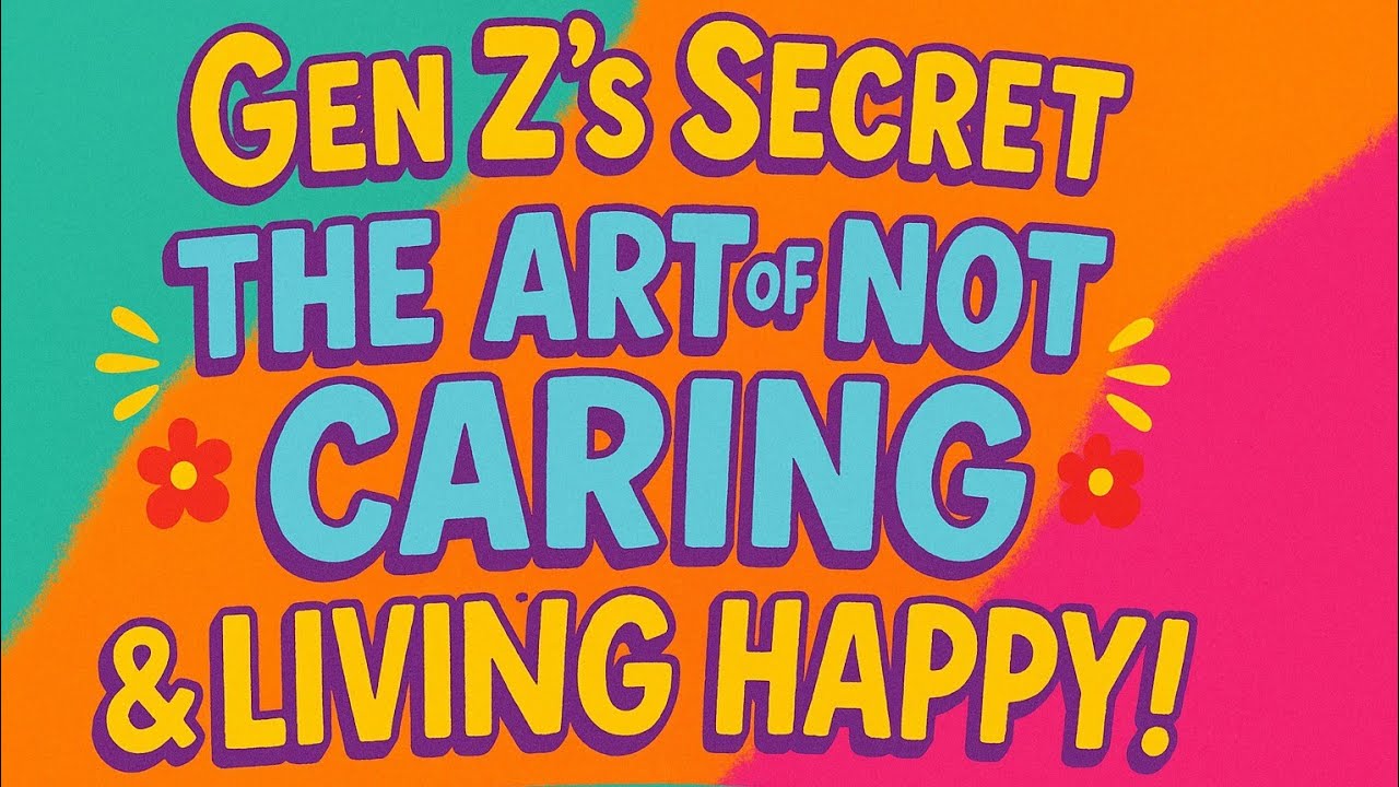 Gen Z’s Secret: The Art of Not Caring & Living Happy! - YouTube