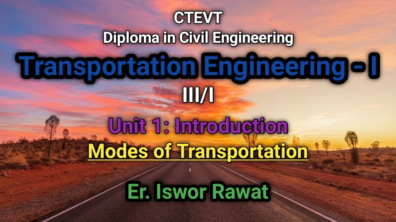 #2 Modes of Transportation || Unit 1: Introduction || Transportation ...