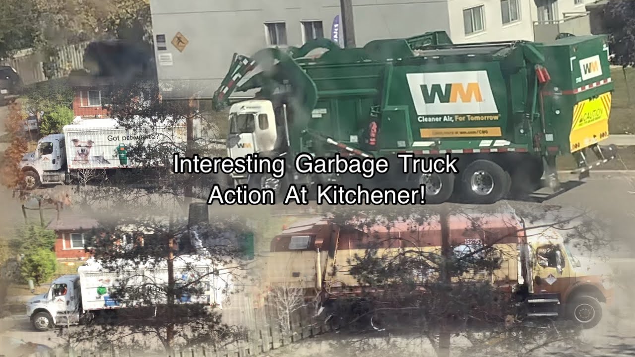 Interesting Garbage Truck Action At Kitchener On 10/22/2024! - YouTube