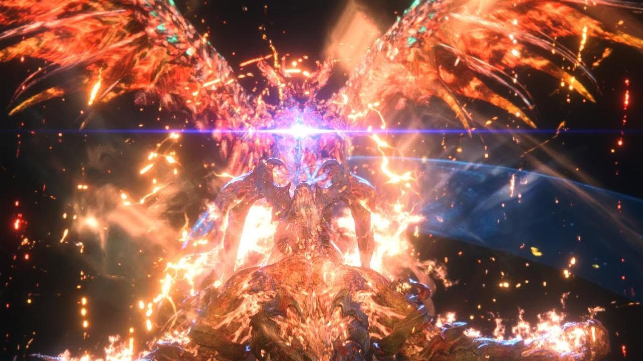 FINAL FANTASY XVI Phoenix combines with Ifrit to win Neo Bahamut FF16 ...