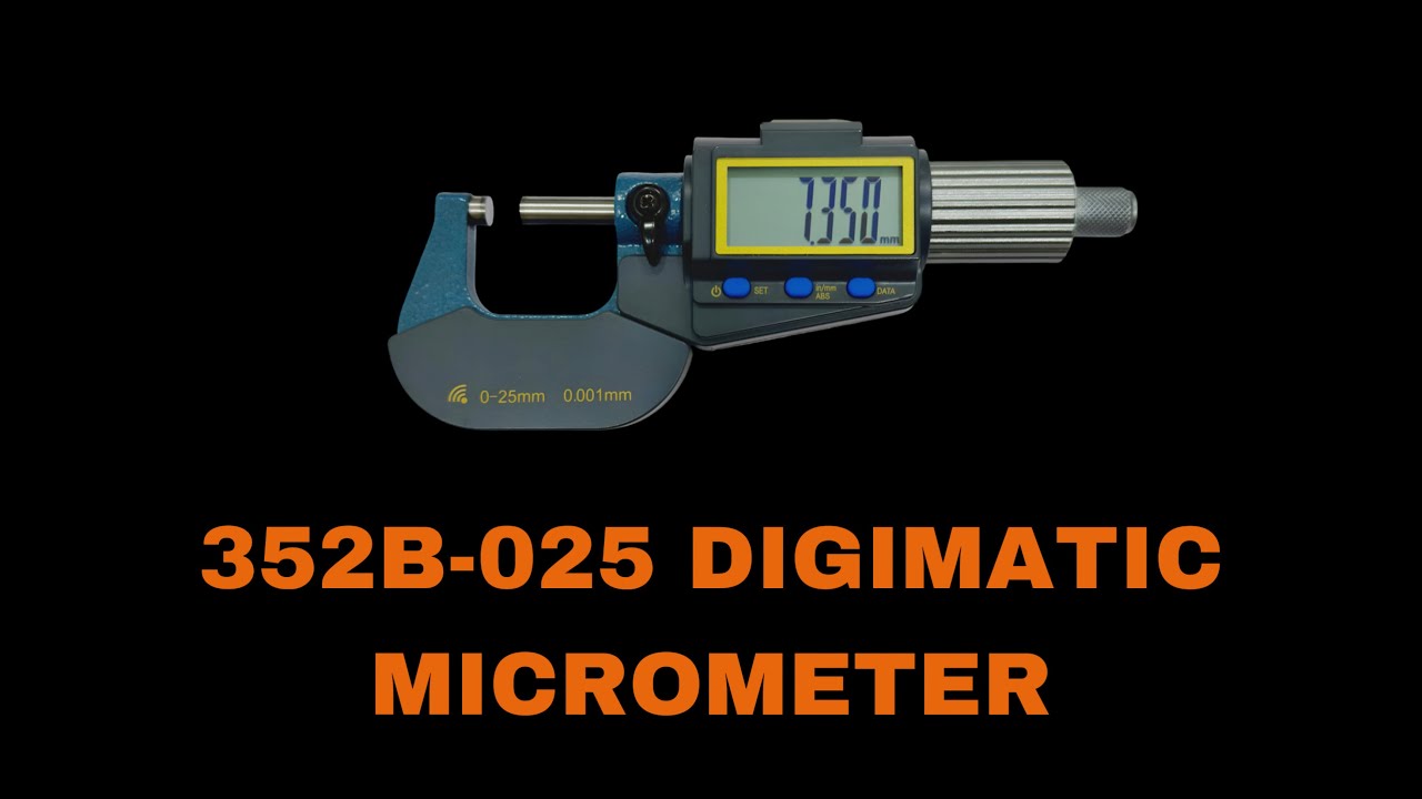 352B-025 DIGIMATIC BLUETOOTH MICROMETER - YouTube