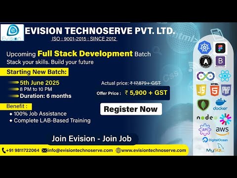 Full Stack Development Tech Career with Evision Technoserve! - YouTube