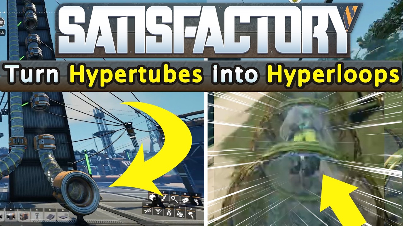 Turning Hypertubes into Hyperloops! | Satisfactory - YouTube