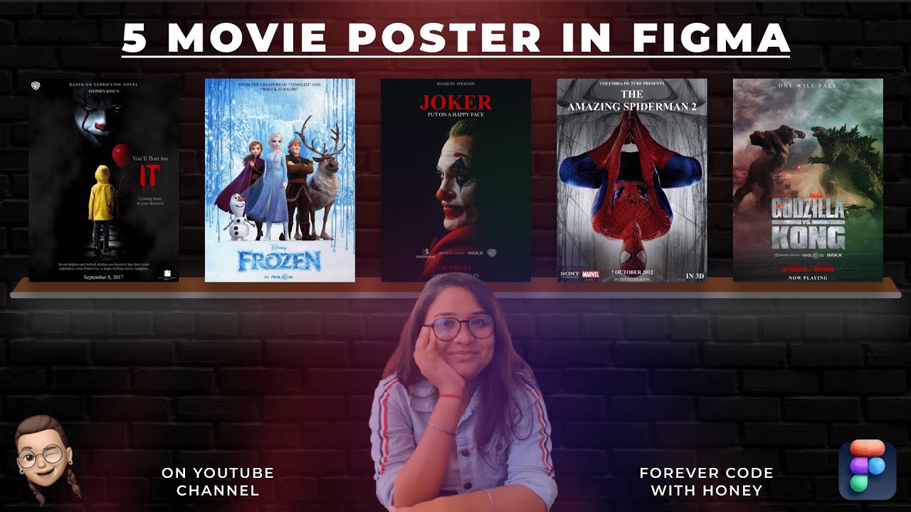 How to Re-design Professional 5 movie Poster in Figma | Graphic Design ...