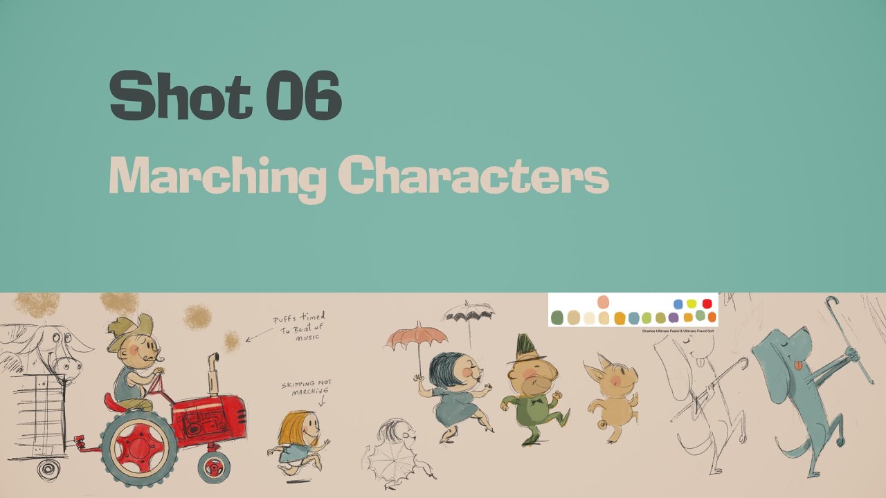 Animated marching walk cycle - YouTube