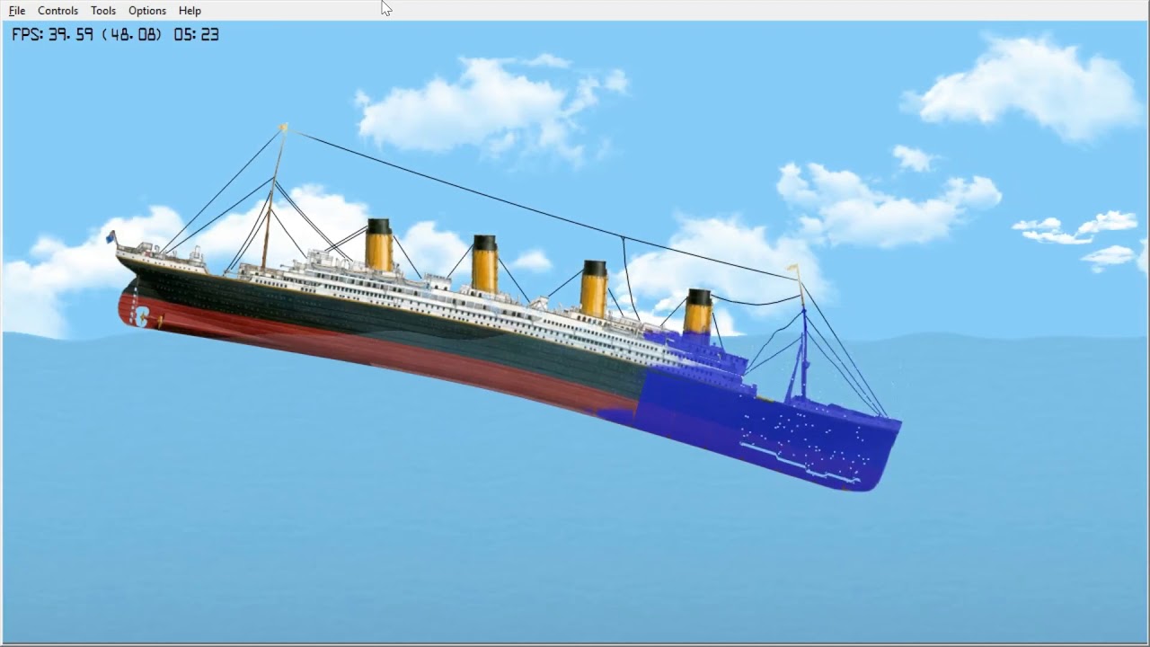 TITANIC SINKING Simulation - YouTube