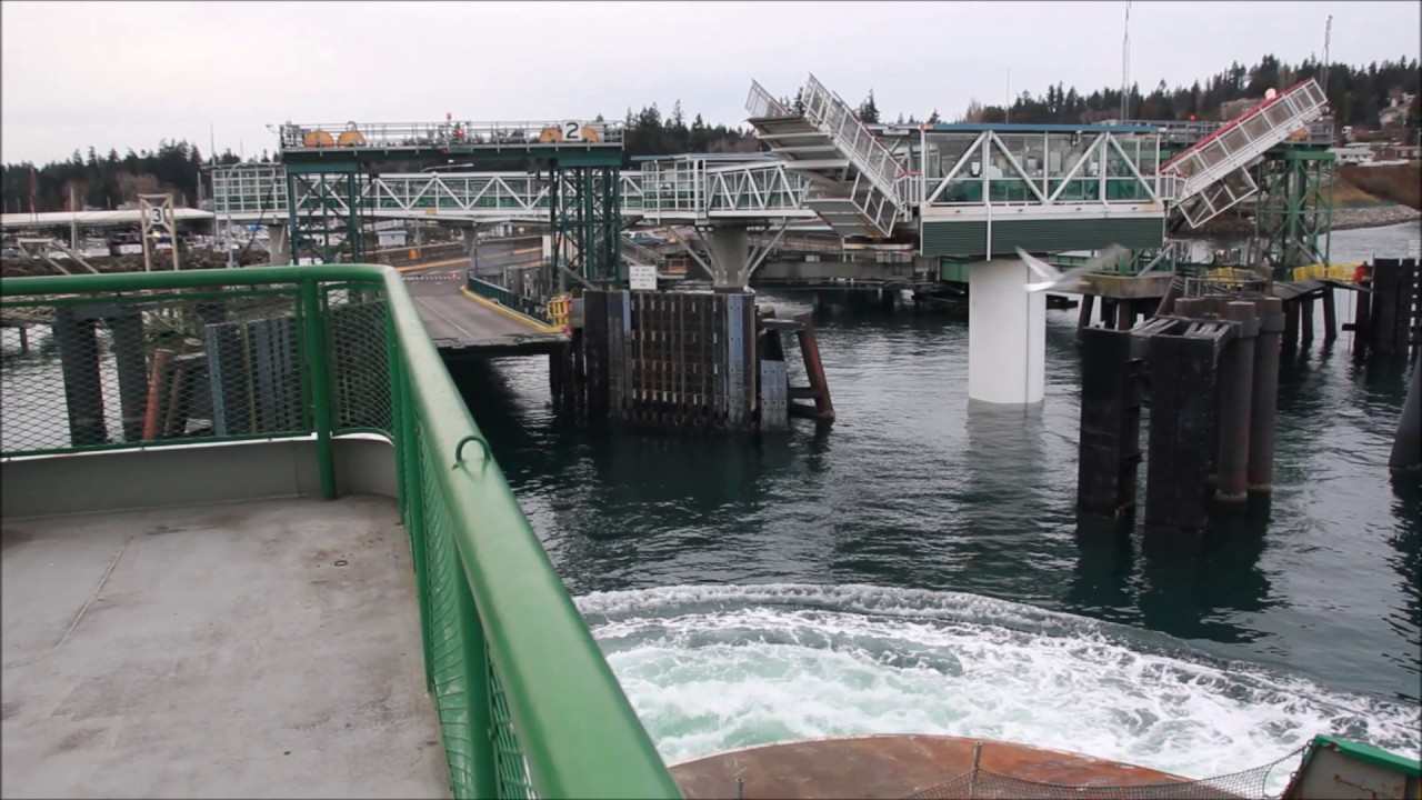 Arrival at Kingston Terminal on M/V Elwha - YouTube