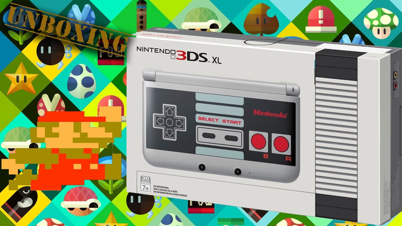 Unboxing Nintendo 3DS XL edición Retro NES - YouTube