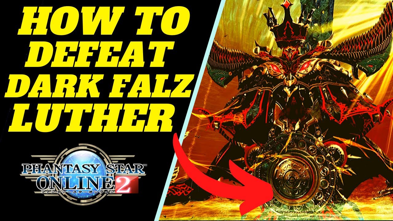 Dark Falz Luther Guide (Paragon Of Deceit Urgent Quest) - YouTube