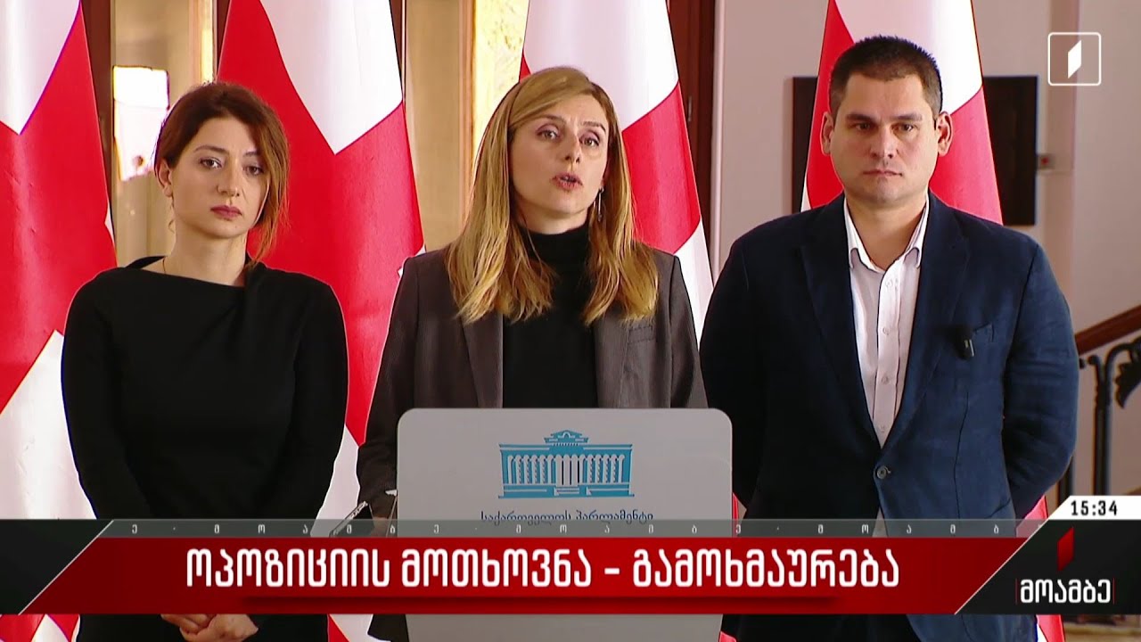 ოპოზიციის მოთხოვნა გამოხმაურება Youtube
