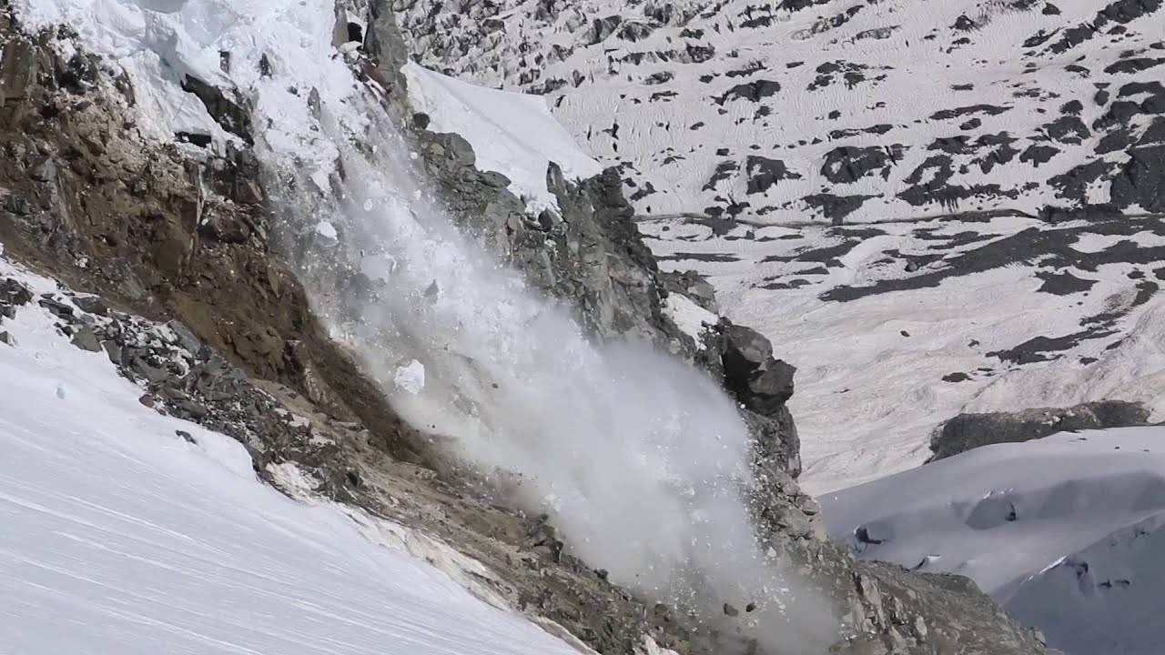 Serac Fall in Mt Cook - YouTube