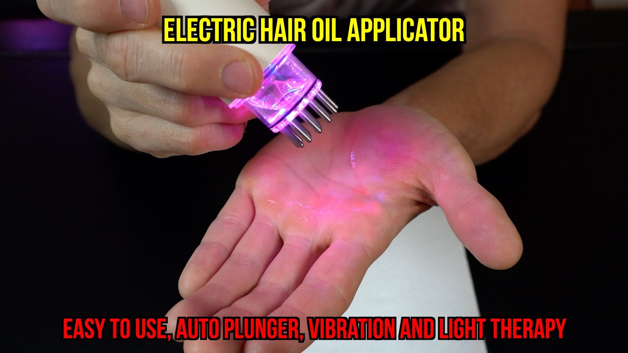 KIMAIRAY Electric Hair Oil Applicator and Scalp Massager 2 in 1 ...