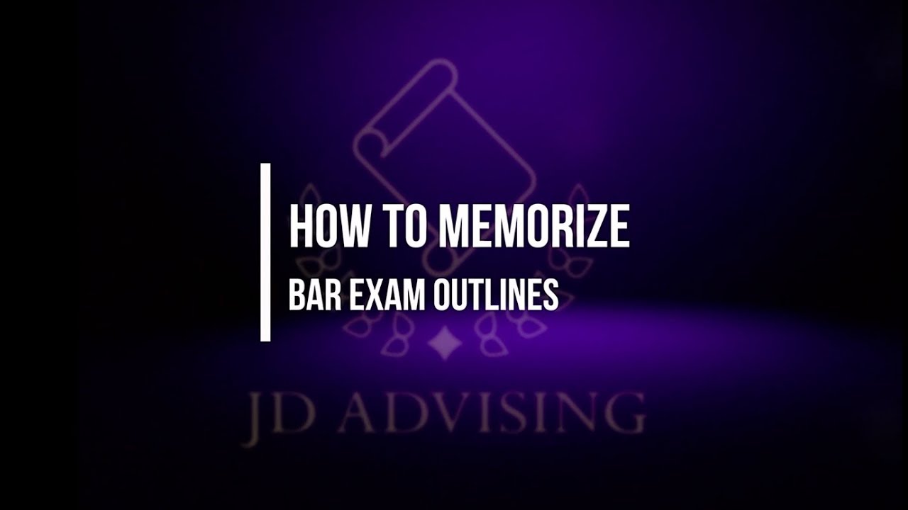 How to Memorize Bar Exam Outlines - YouTube