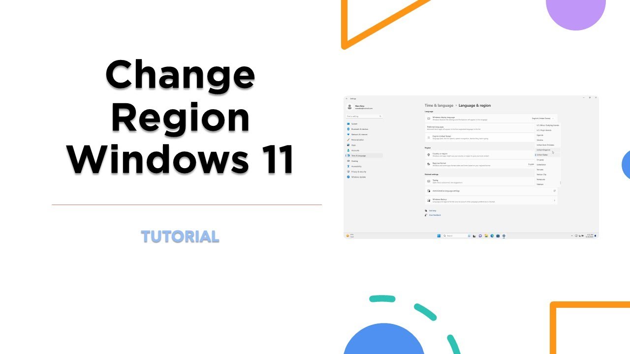How to Change Region on Windows 11 - YouTube