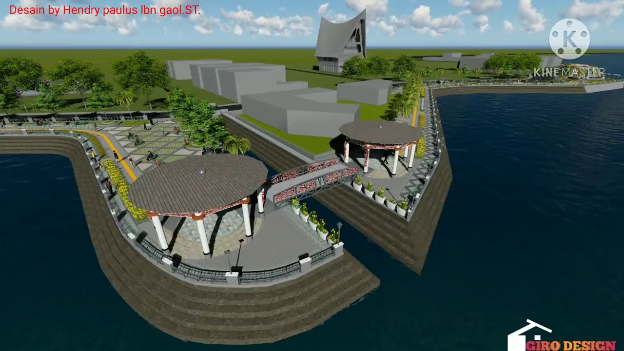 animasi usulan penataan pantai putri lopian( waterfront city pangururan ...