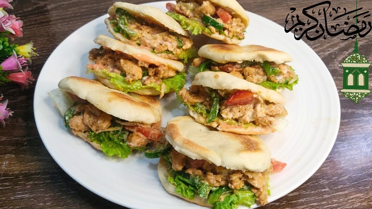 Mini Chicken pockets Recipe|Mini Shawarma bites|Mini chicken pita ...