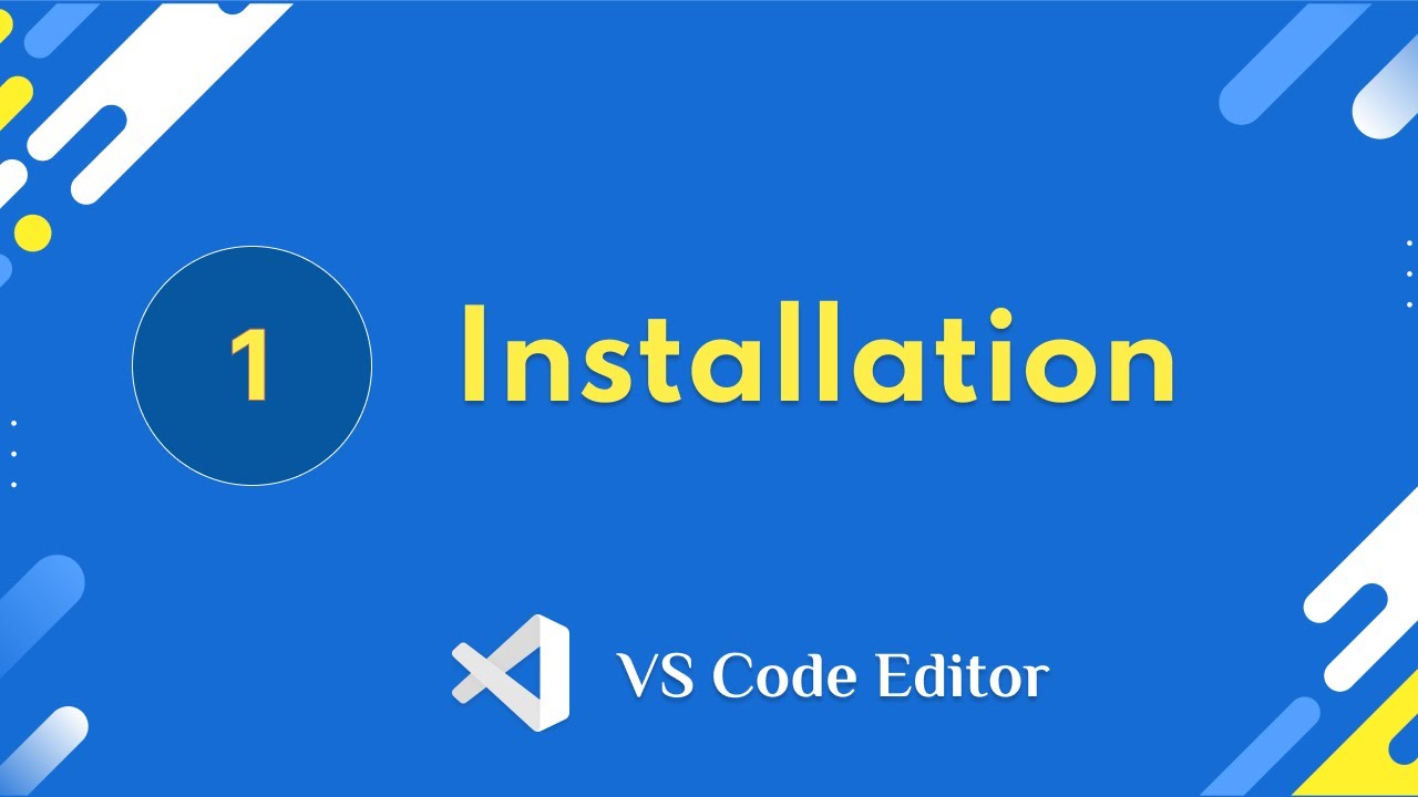 1. Installation | VS Code Editor - YouTube