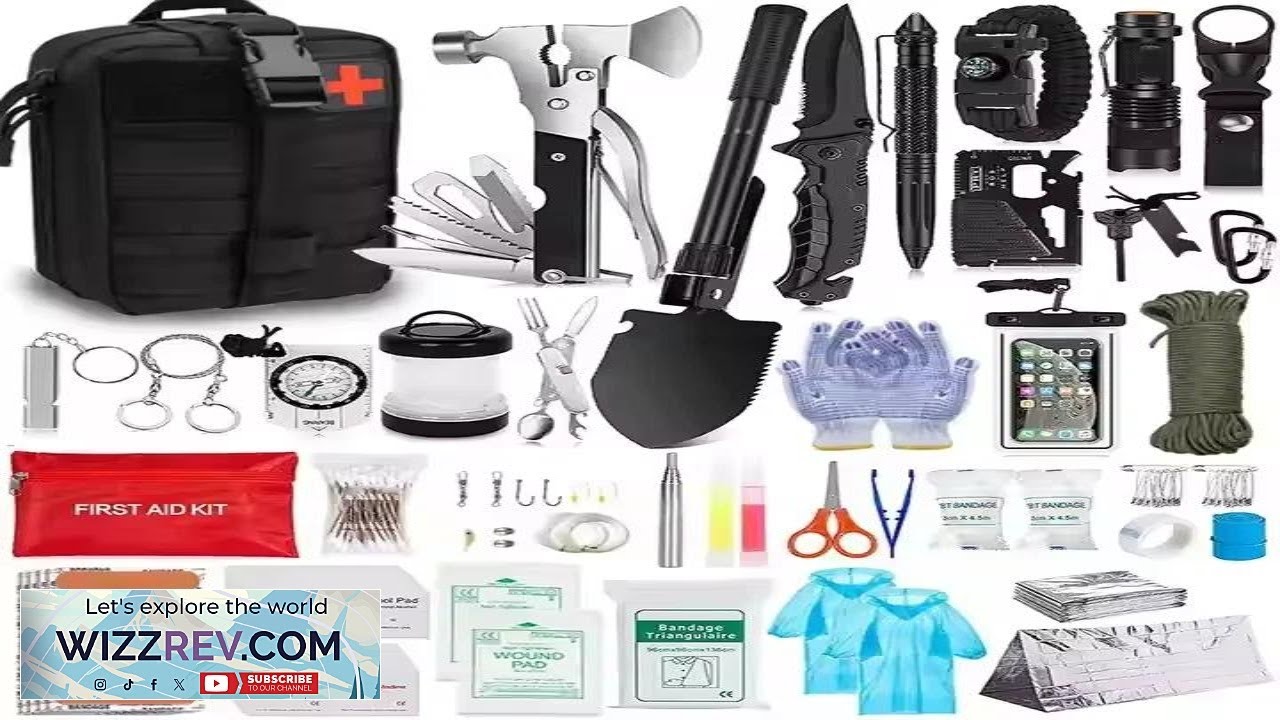 Ultimate Emergency Survival Kit 13 in 1 Tactical Doomsday Pack (Aussie ...