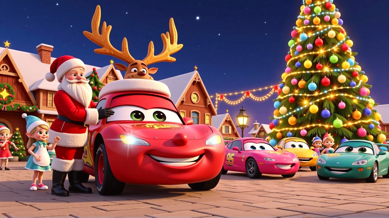 Rudy The Red Nosed Car Animation Christmas Carol English Learn Child ...