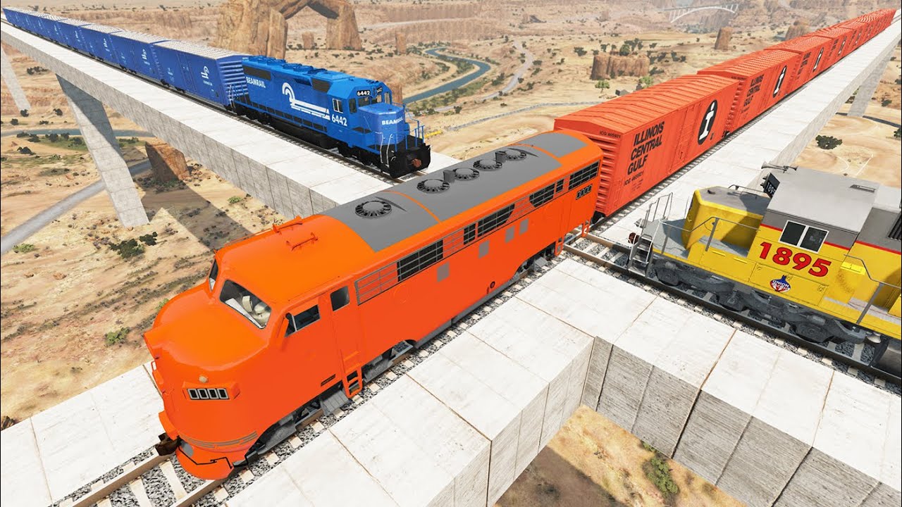 Crazy High Speed Train Crashes #6 - Beamng drive | Dancing Cars - YouTube