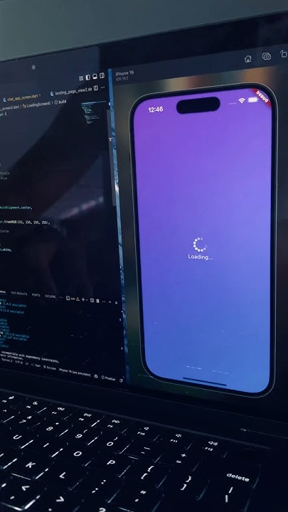Simple mobile loading screen #flutter #loadingscreen - YouTube