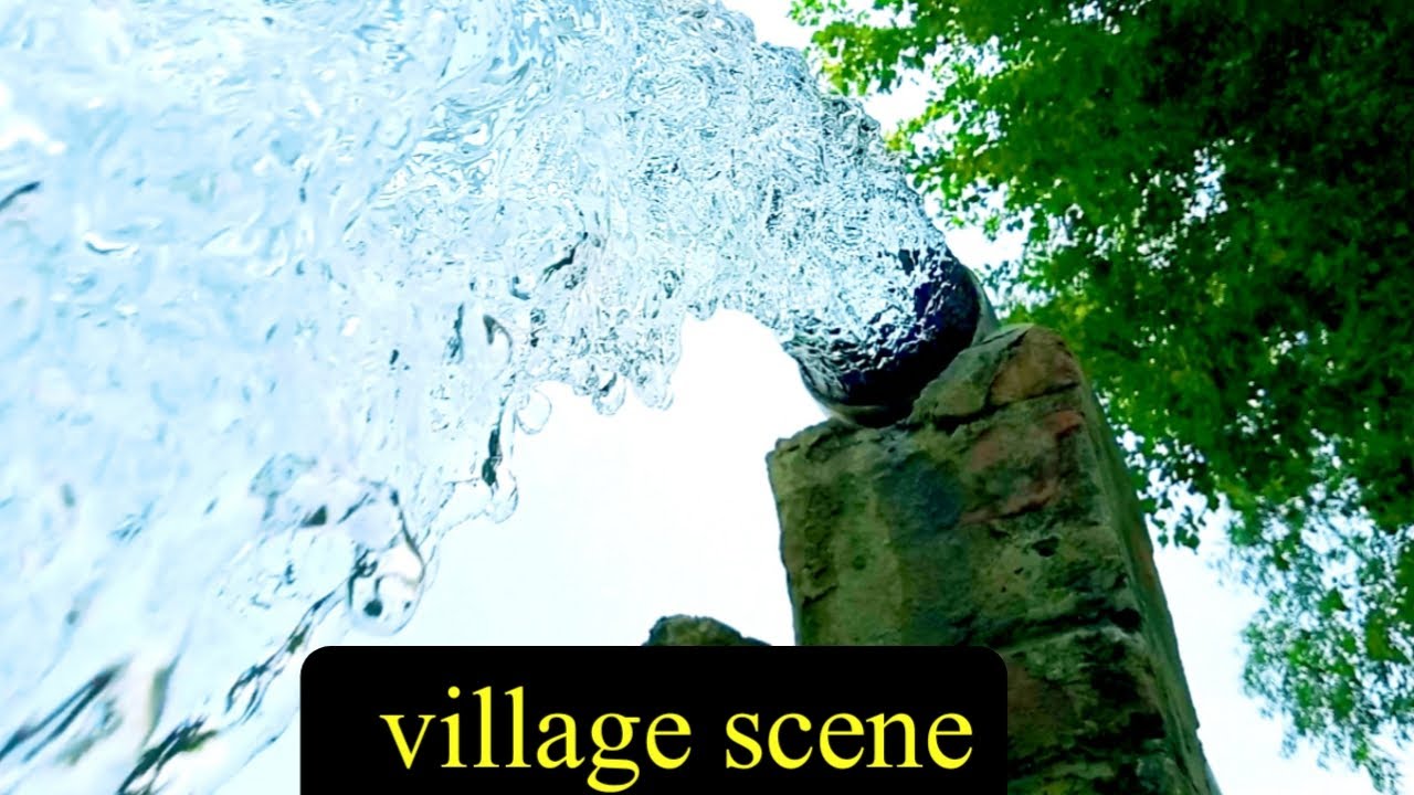 Village scene tube well village life | village life | tube well | water ...
