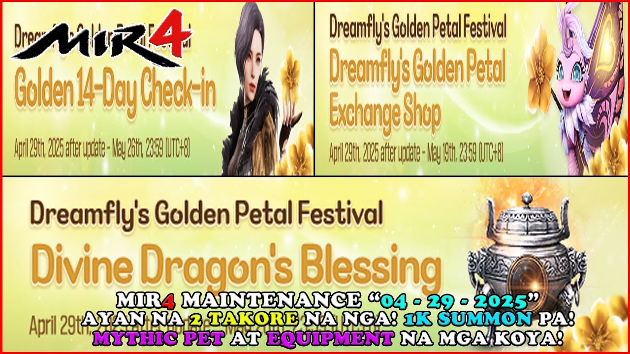 MIR4 "04/29/2025" MAINTENANCE - 1K SUMMON AT TAKORE NA! MAY MYTHIC ...