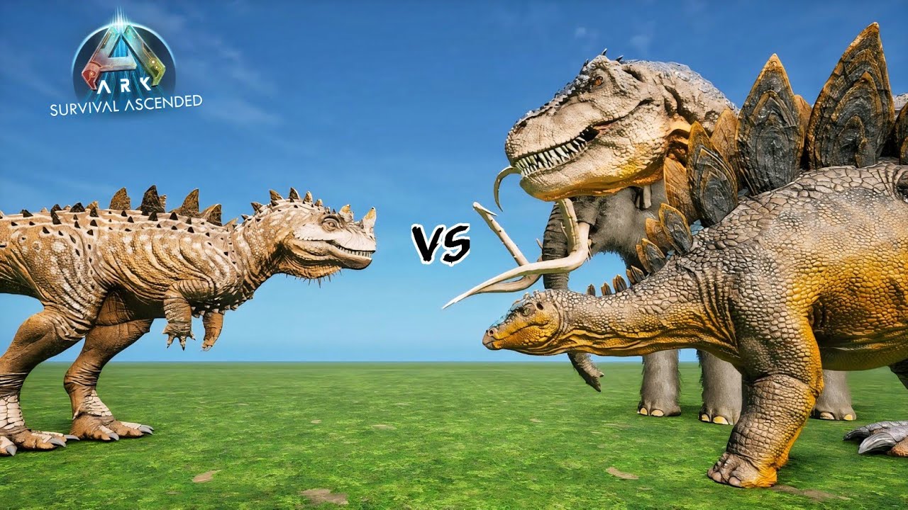 ASA Ceratosaurus VS Ark Ascended Dinosaurs | ASA Dinosaur Battle ...