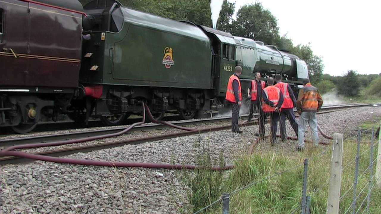 Duchess of Sutherland 46233 water stop thrybergh junction/ kilnhurst ...